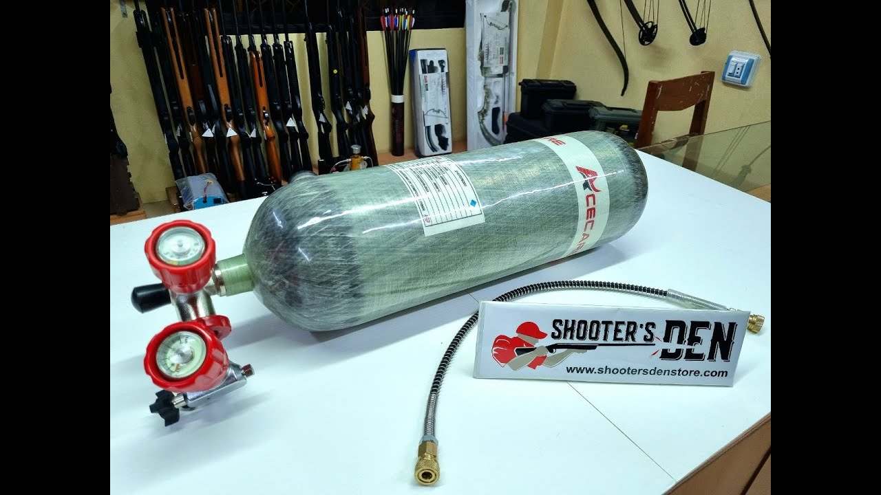 ACECARE 6.8L SCBA Tank for PCP Refilling - Shooter's Den - YouTube