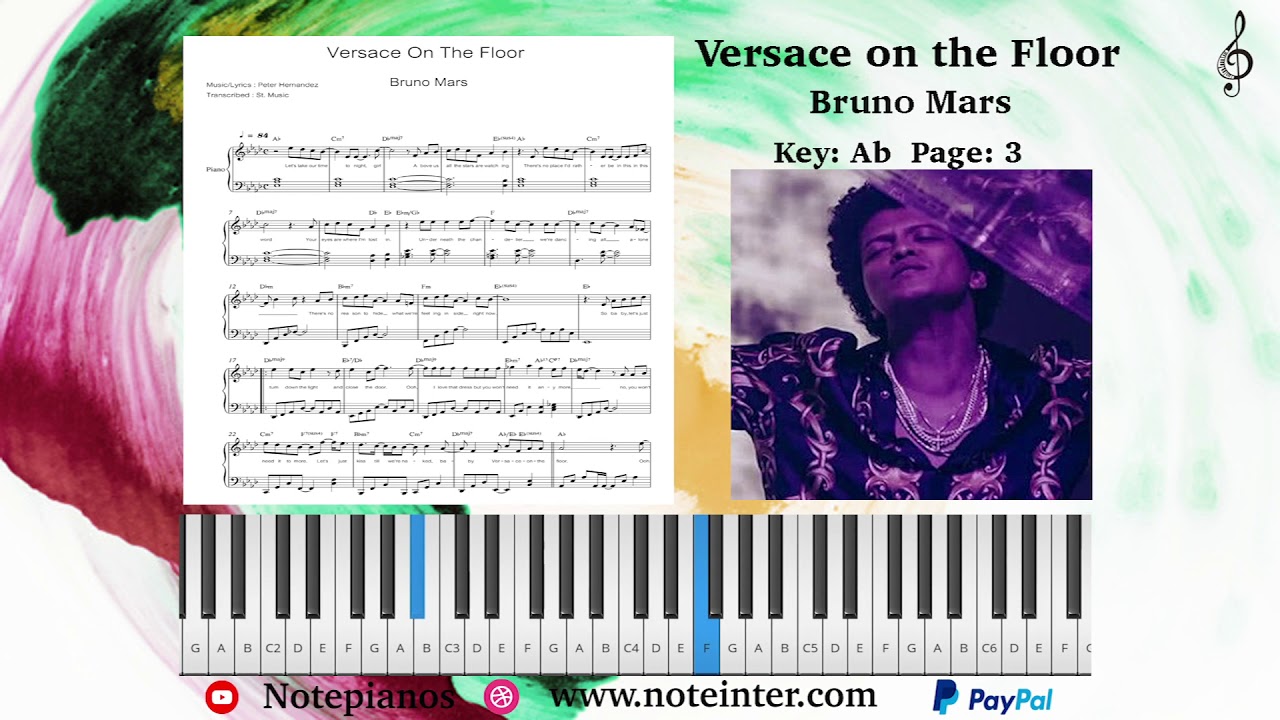 Versace On The Floor Piano Sheet Music Pdf | Floor Roma