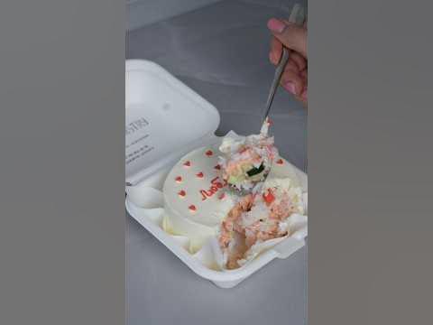 Рецепт бенто суши торта 🎂 #бентоторт #суши - YouTube