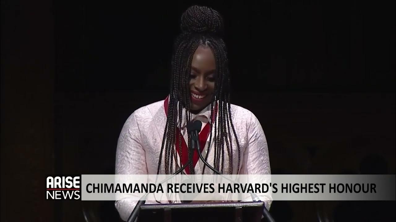 CHIMAMANDA RECEIVES HARVARD'S HIGHEST HONOUR - YouTube