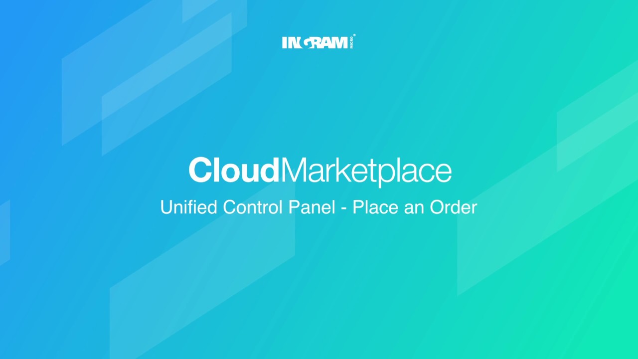 Introducing the Unified Control Panel - Place an Order - YouTube