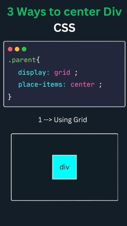 3 ways to center Div #css #html - YouTube