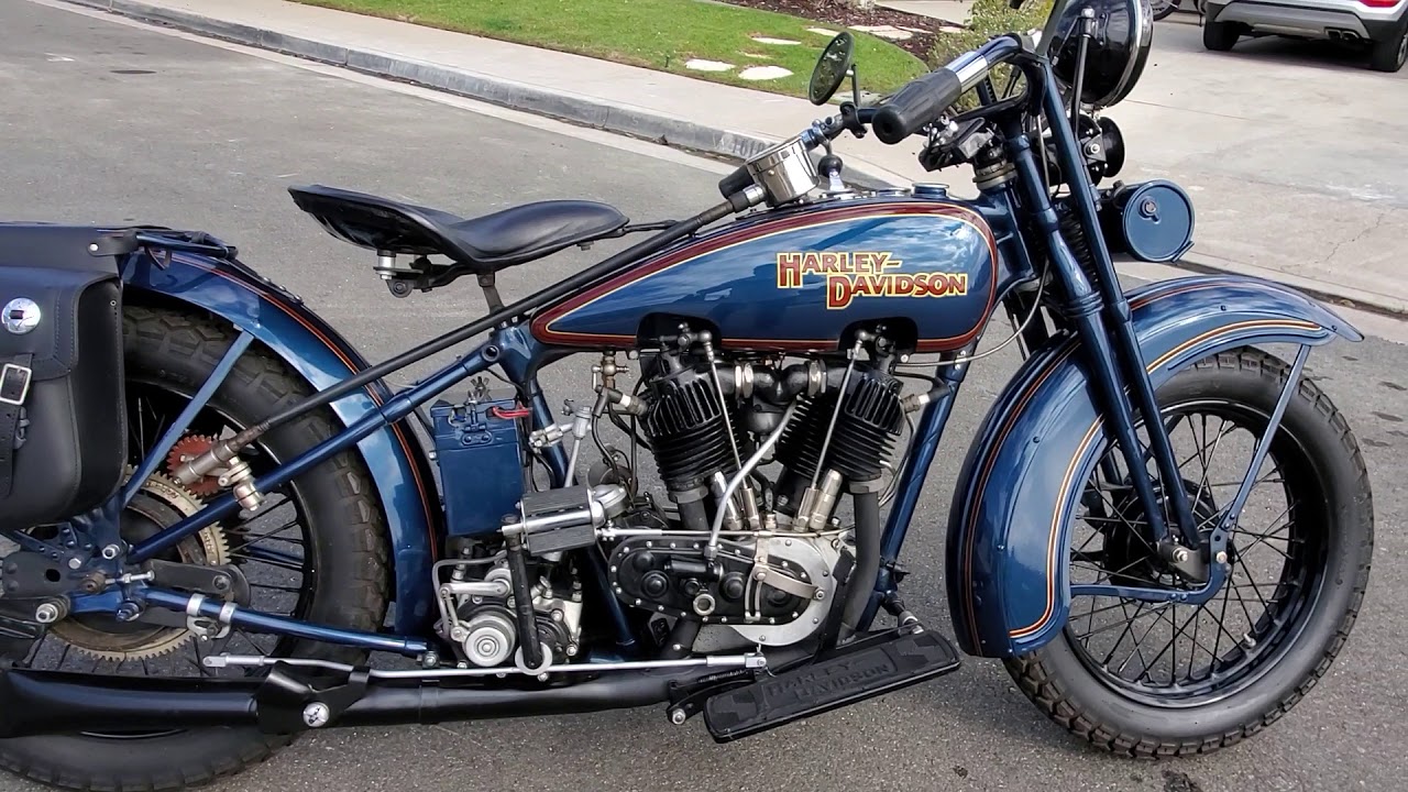 1925 Harley-Davidson JD with a 1200cc V-Twin - YouTube