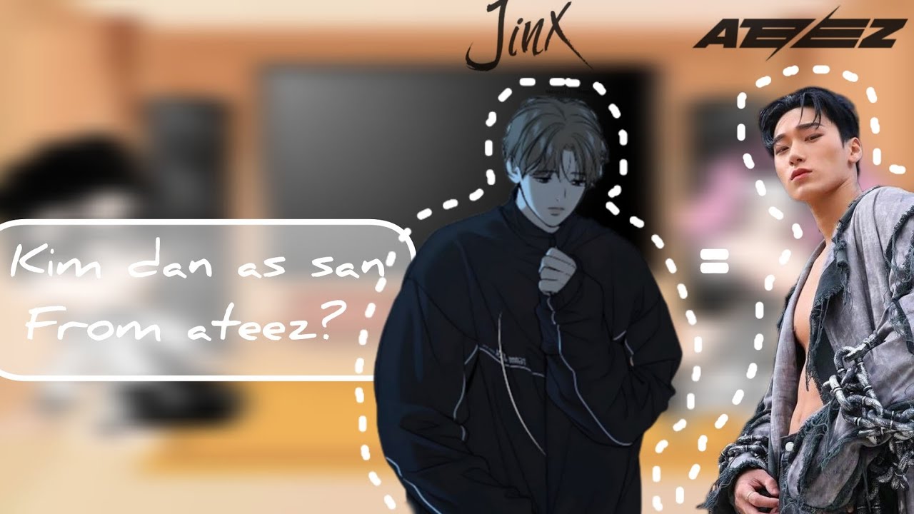 Jinx/react to kim dan as san from ateez - YouTube