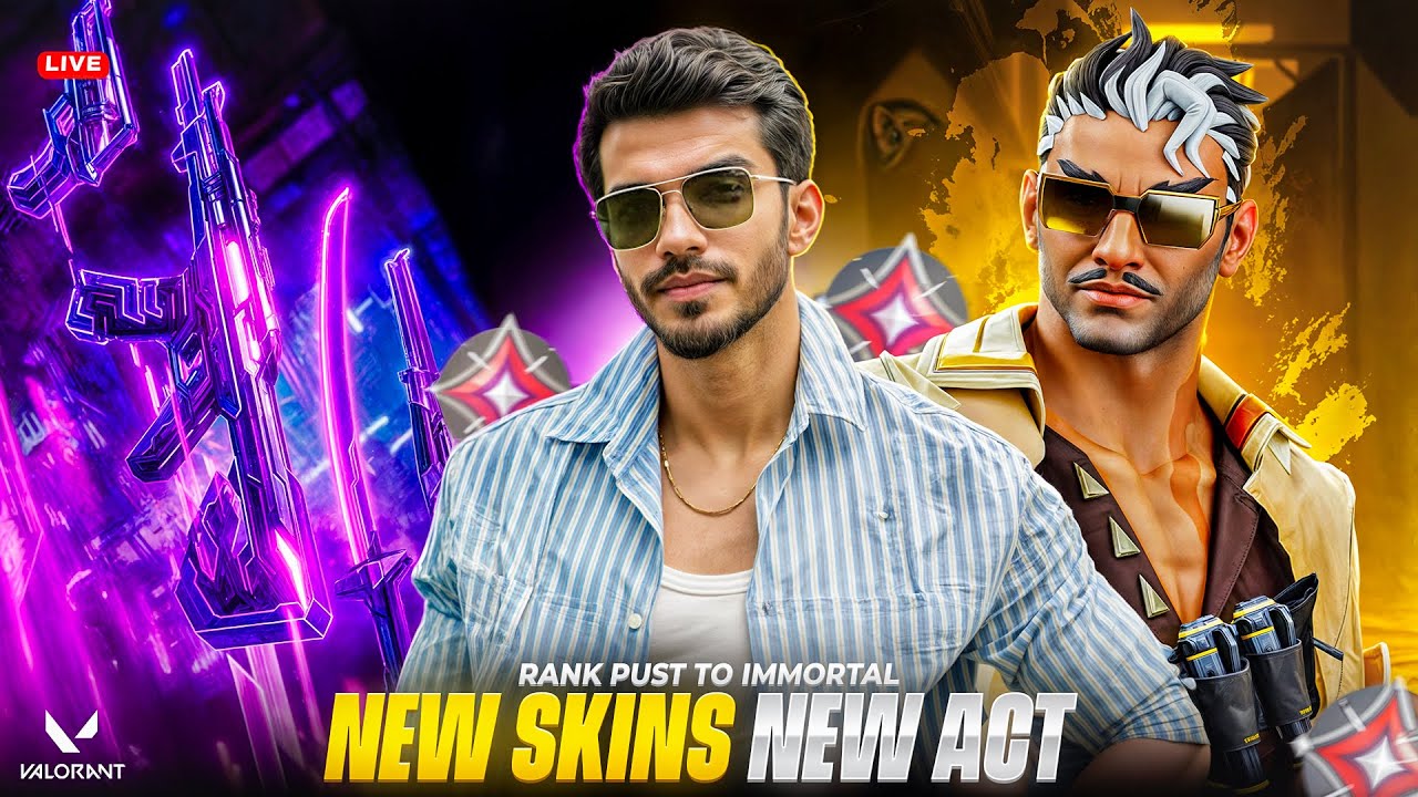 NEW ACT NEW SKINS NEW RANK VALORANT WITH SNAX - ROAD TO 2M !insta #8 ...