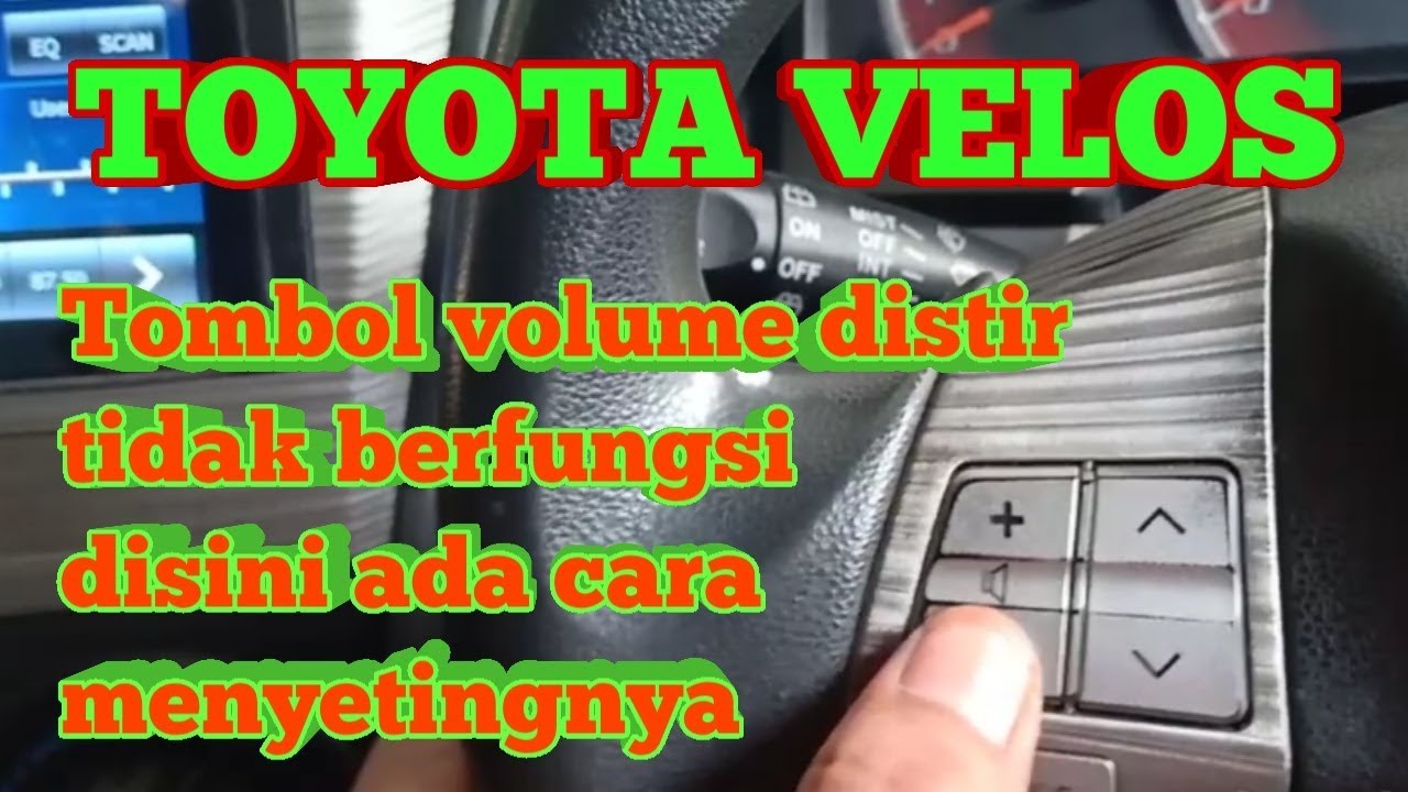 Cara Riset Tombol Volume Audio Di Stir Velos 2012 - YouTube