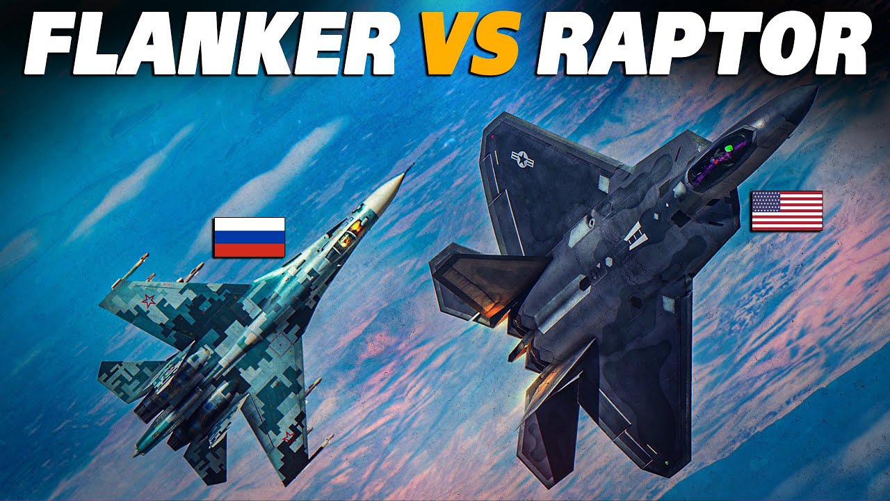 Differential Thrust Su-27 Flanker Vs F-22 Raptor | DOGFIGHT | Digital ...