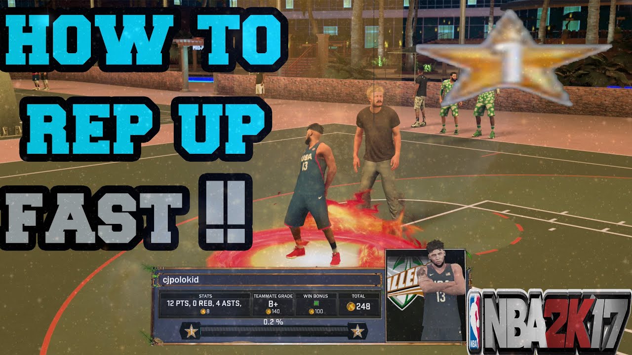 NBA 2K17 ALL STAR IN ONE DAY!!HOW TO REP UP QUICKLY ! - YouTube