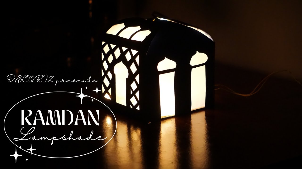 Ramdan diy craft |Ramdan special |ramdan status |DIY lampshade |paper ...