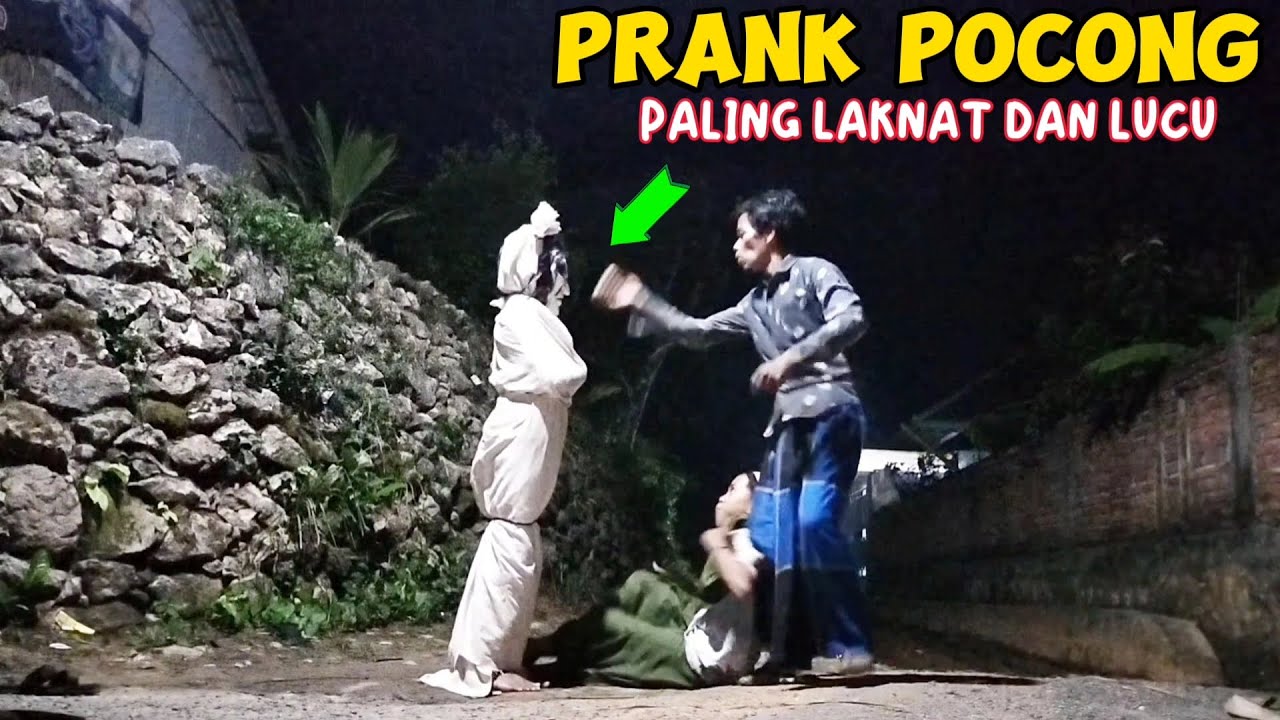 PRANKS FUNNY SCARY GHOST - PALING KOCAK PRANK POCONG TERBARU PAKAI ...