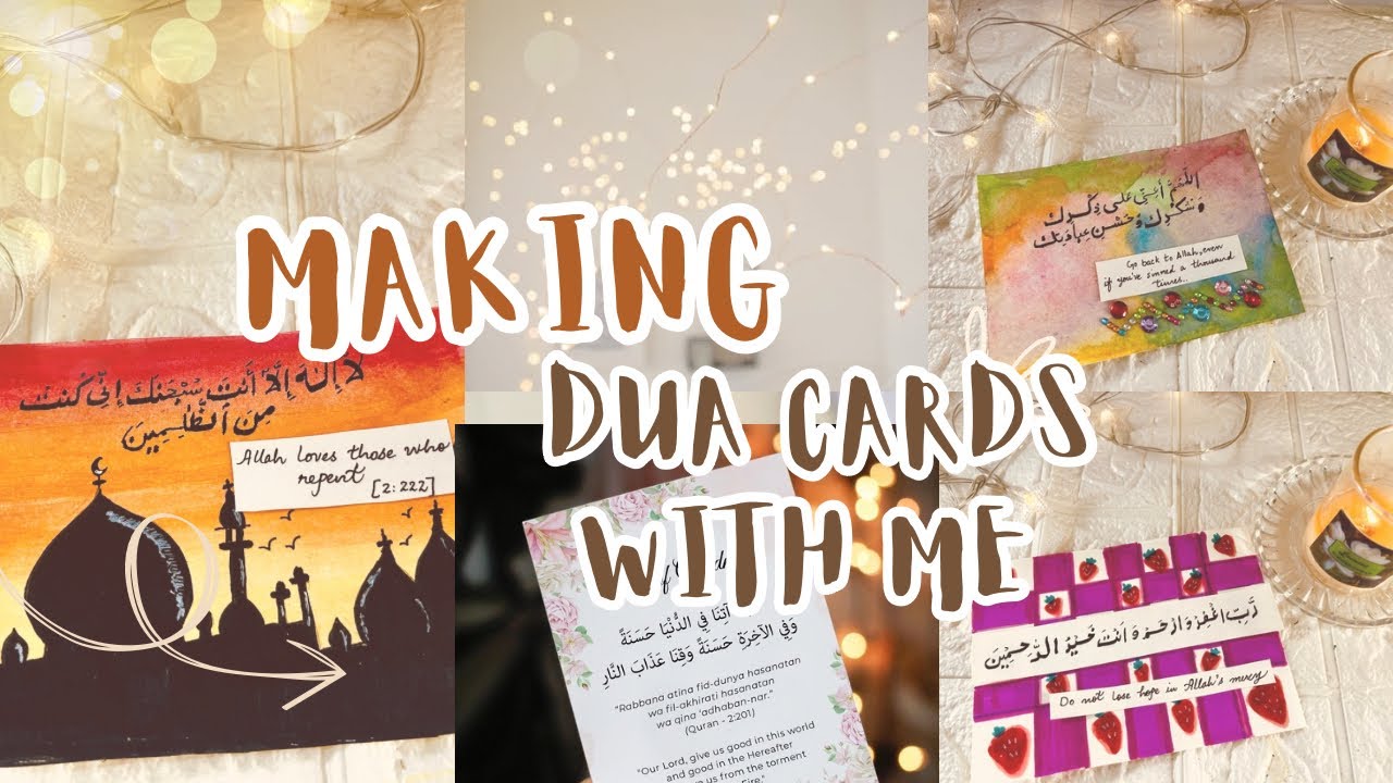 Make Your Own Ramadan Dua Cards! 🕌 | Islamic Reminders & DIY Craft # ...