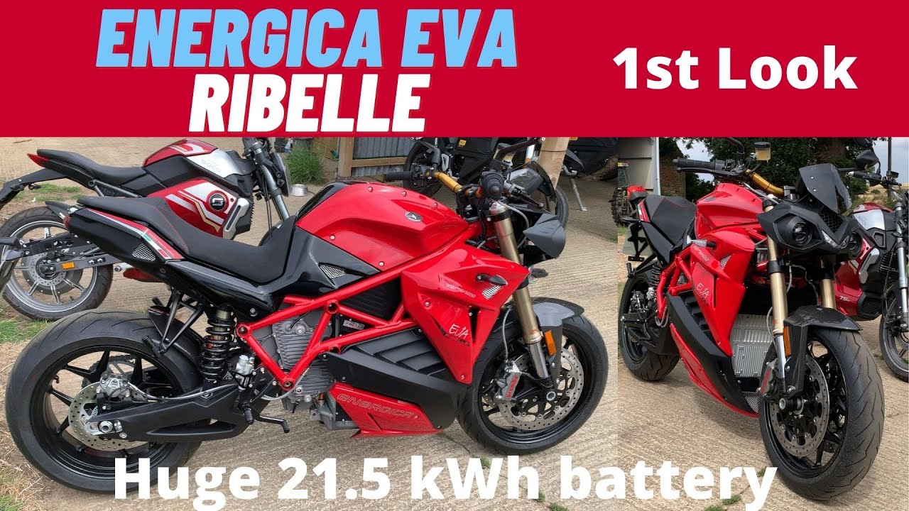 21.5kWh Energica Eva Rbelle. Electric motorcycle with decent range and ...