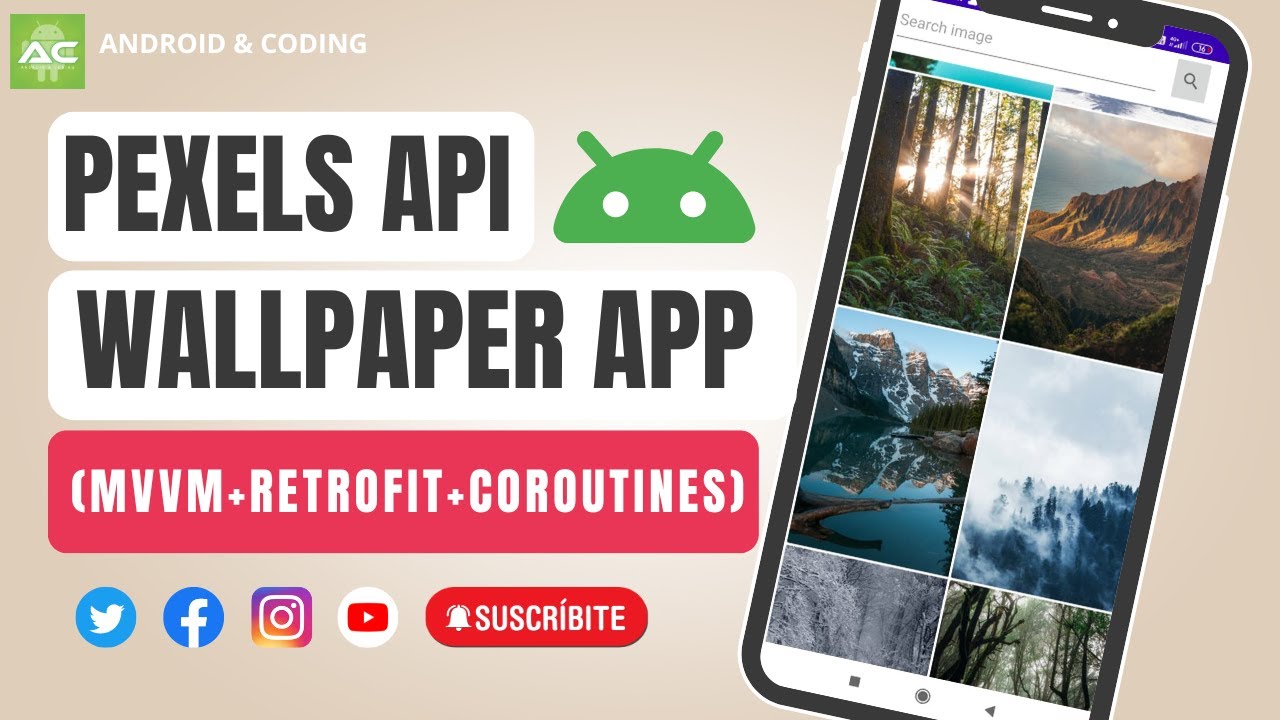 ||Pexels API || WallPaper app || MVVM +RETROFIT || Coroutines || PART 2 ...
