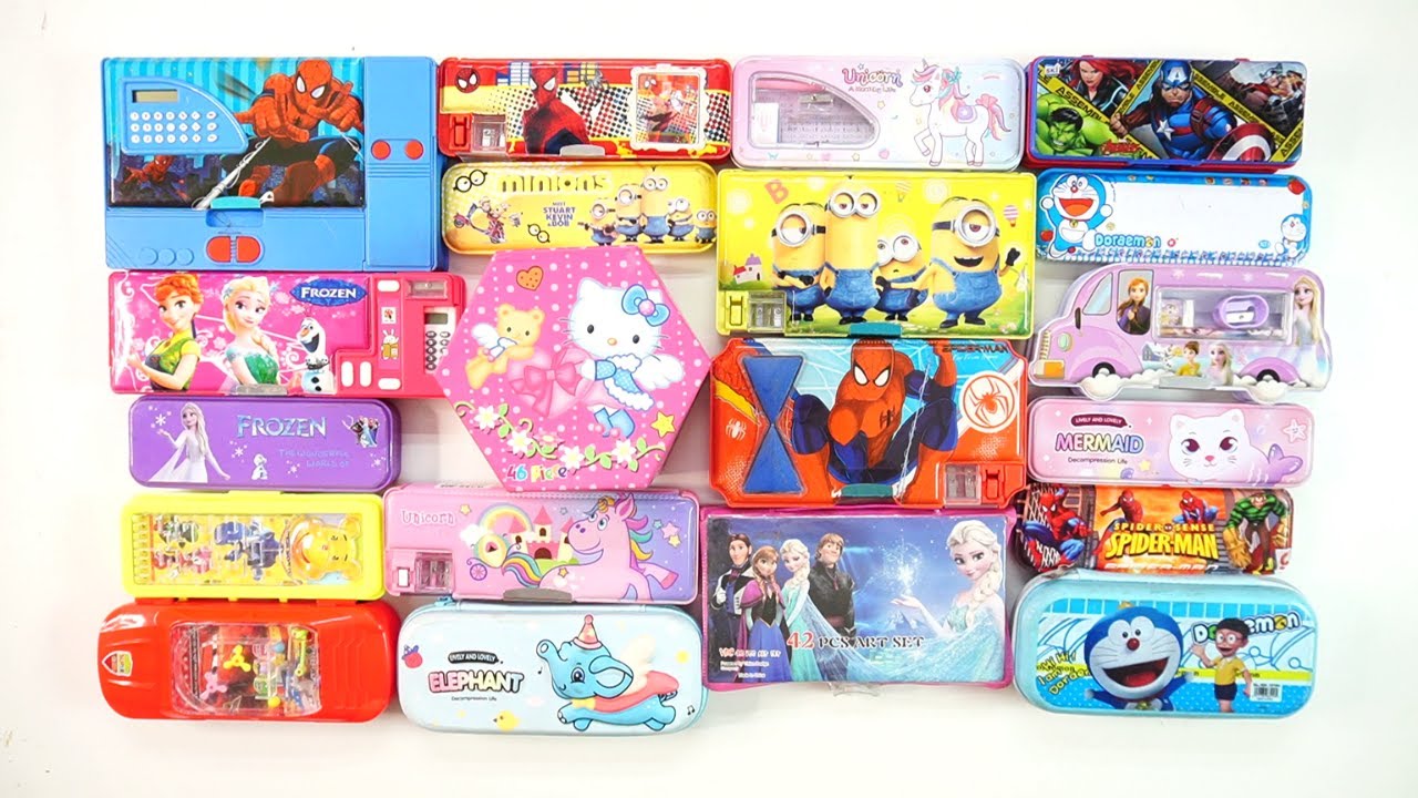 Unicorn Stationery collection 🦄 Geometry,doreamon,pencil box,hello ...