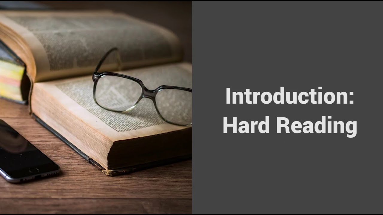 MOOC USSV101x | Hard Reading, Good Writing | Introduction - Hard ...