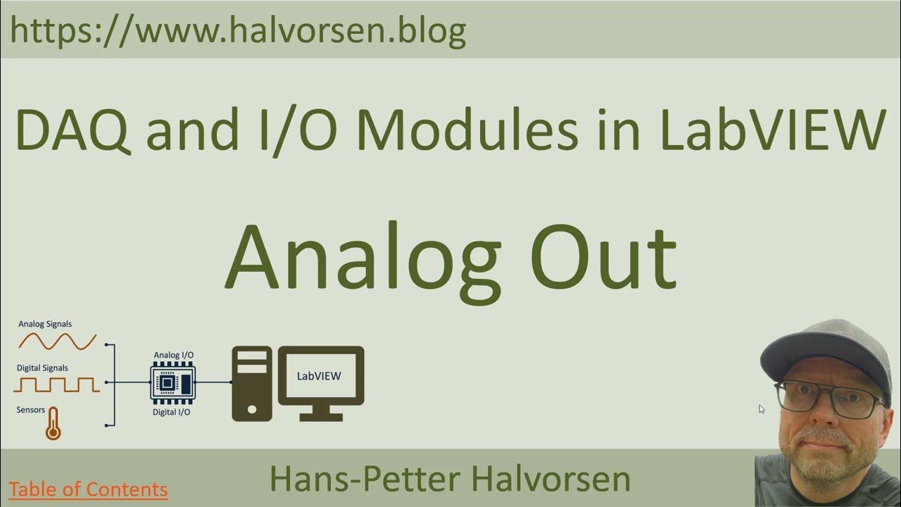 DAQ and I/O Modules in LabVIEW - Analog Output - YouTube