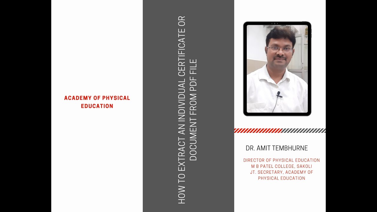 HOW TO EXTRACT AN INDIVIDUAL CERTIFICATE OR DOCUMENT FROM PDF FILE By ...