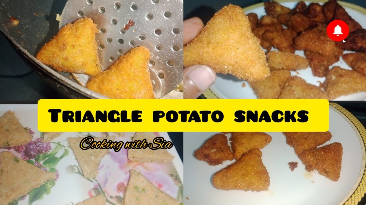 Triangle potato snakes|| Potato nuggets|| Potato snacks - YouTube