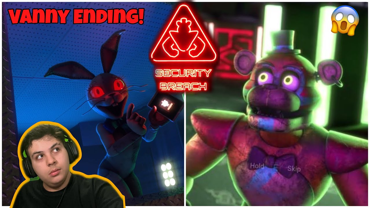 Playing Five Nights At Freddy's Security Breach Again The Vanny Ending ...