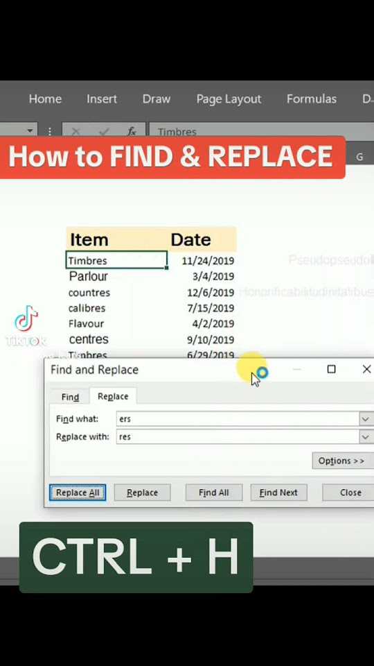 Master Excel: FIND & REPLACE - YouTube