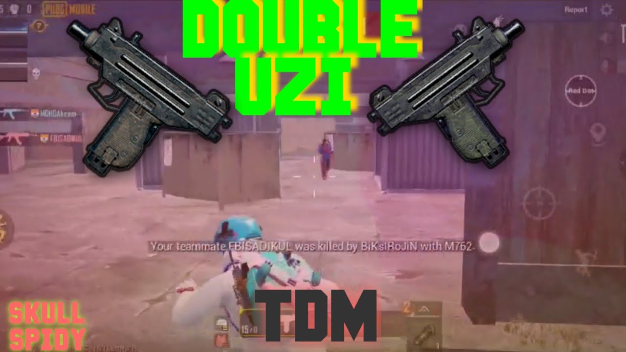 DOUBLE UZI|WITH SKULL SPIDY 23 KILLS|3FINGER CLAW - YouTube
