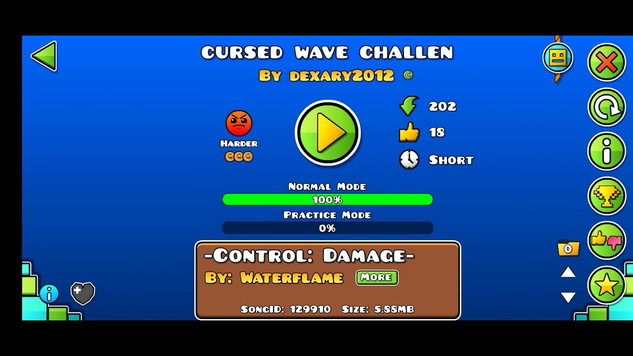 cursed wave in geometry dash? ... - YouTube