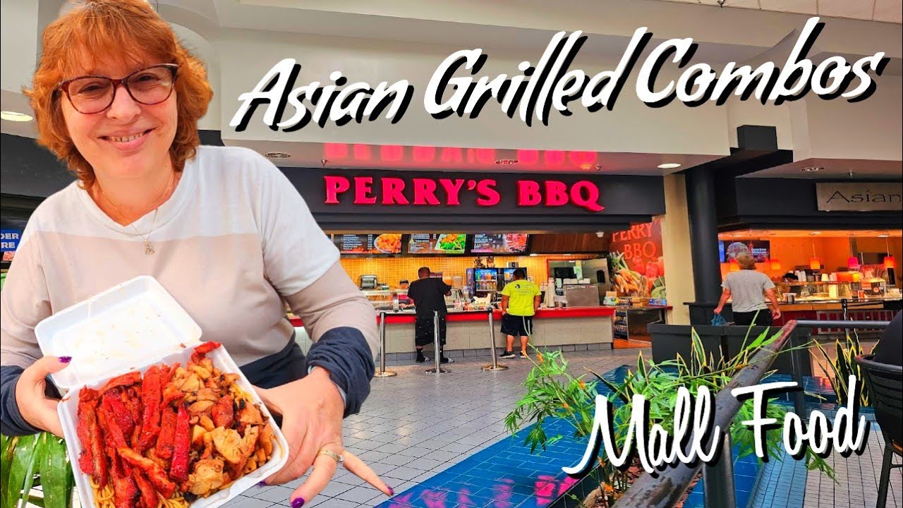 Perry's BBQ Asian Grill Mall Food - YouTube