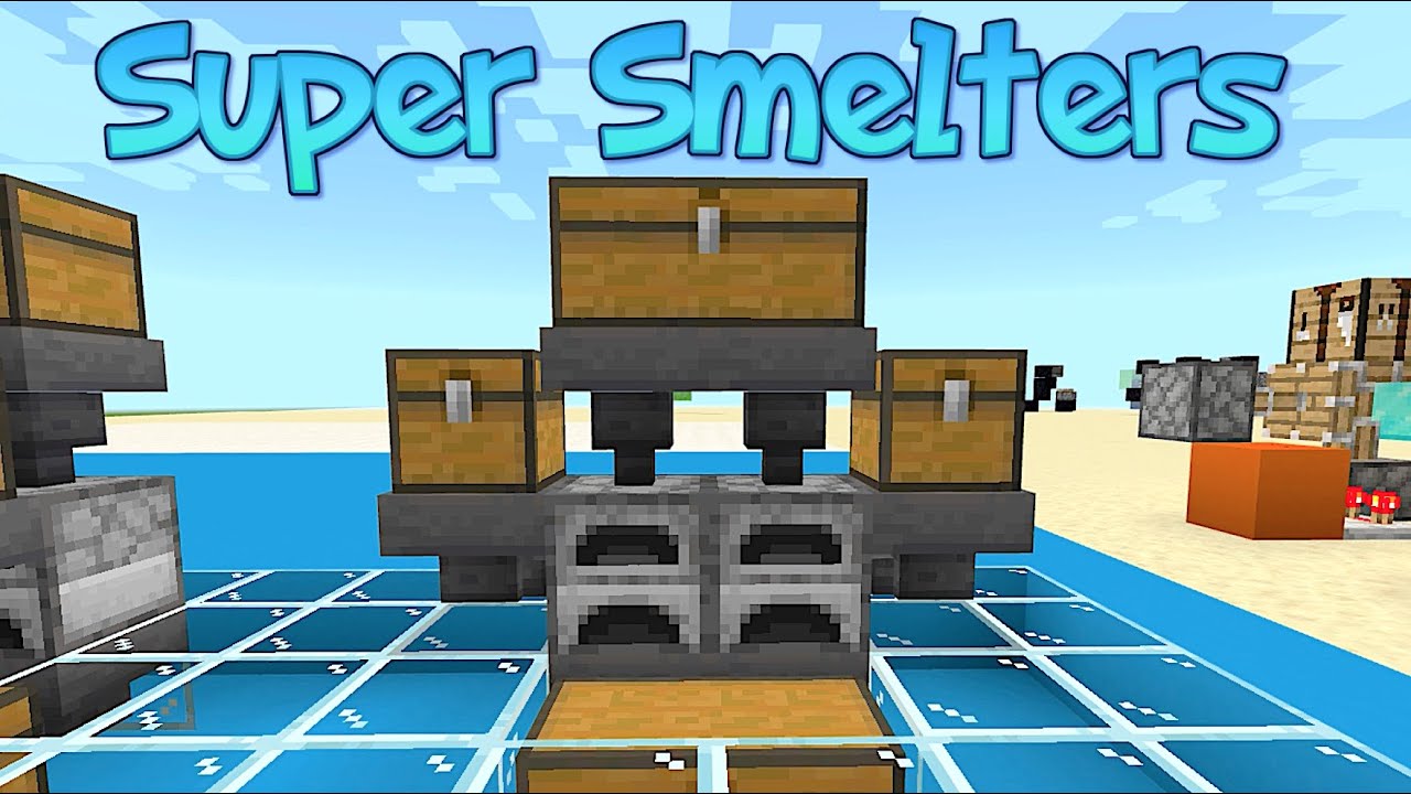 3 Different Super Smelter Designs for Minecraft Bedrock & Java! - YouTube