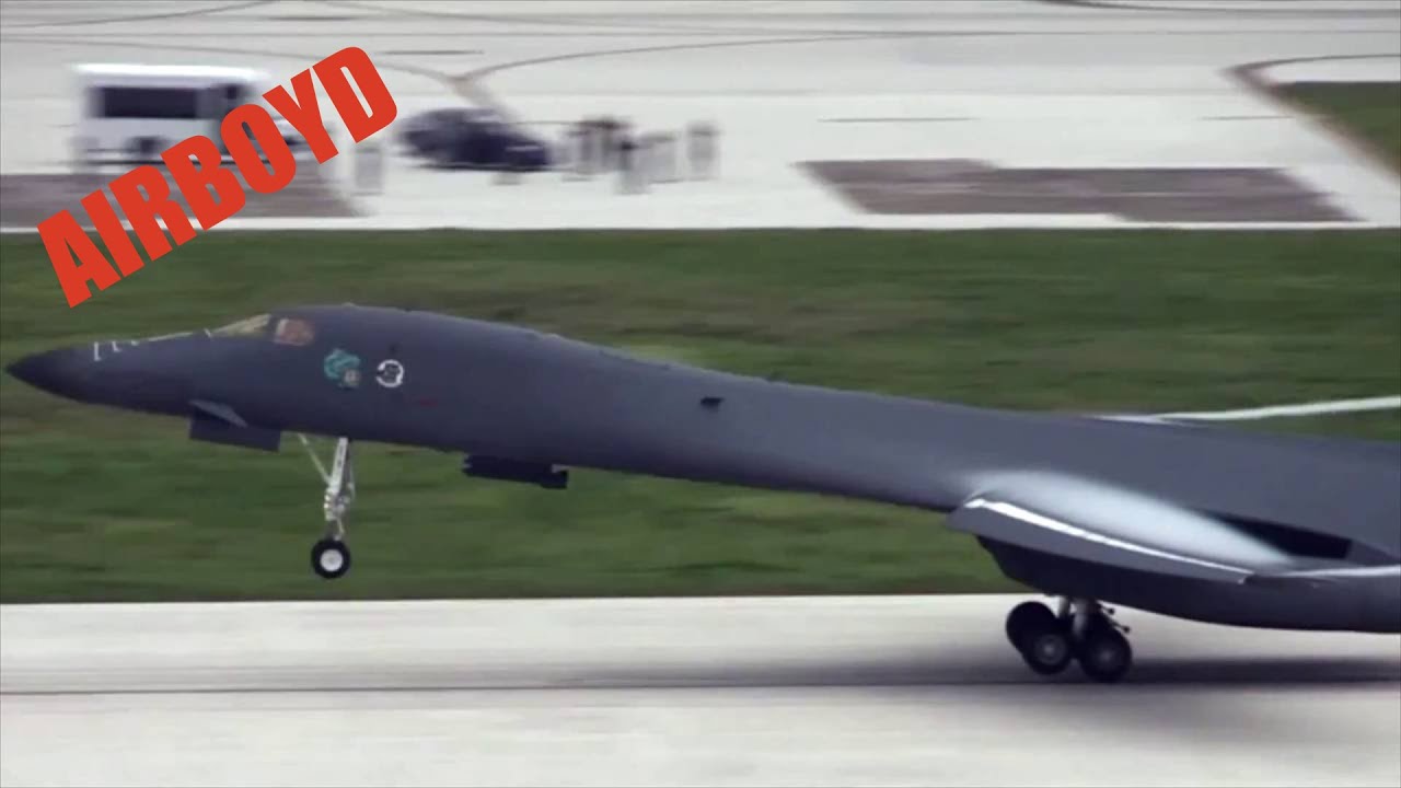 B-1 B-2 B-52 Operations Tower View Andersen AFB - YouTube