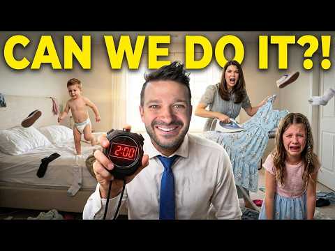 We Tried Getting Our Family of 9 Church Ready in 30 Minutes… It Did NOT Go Well