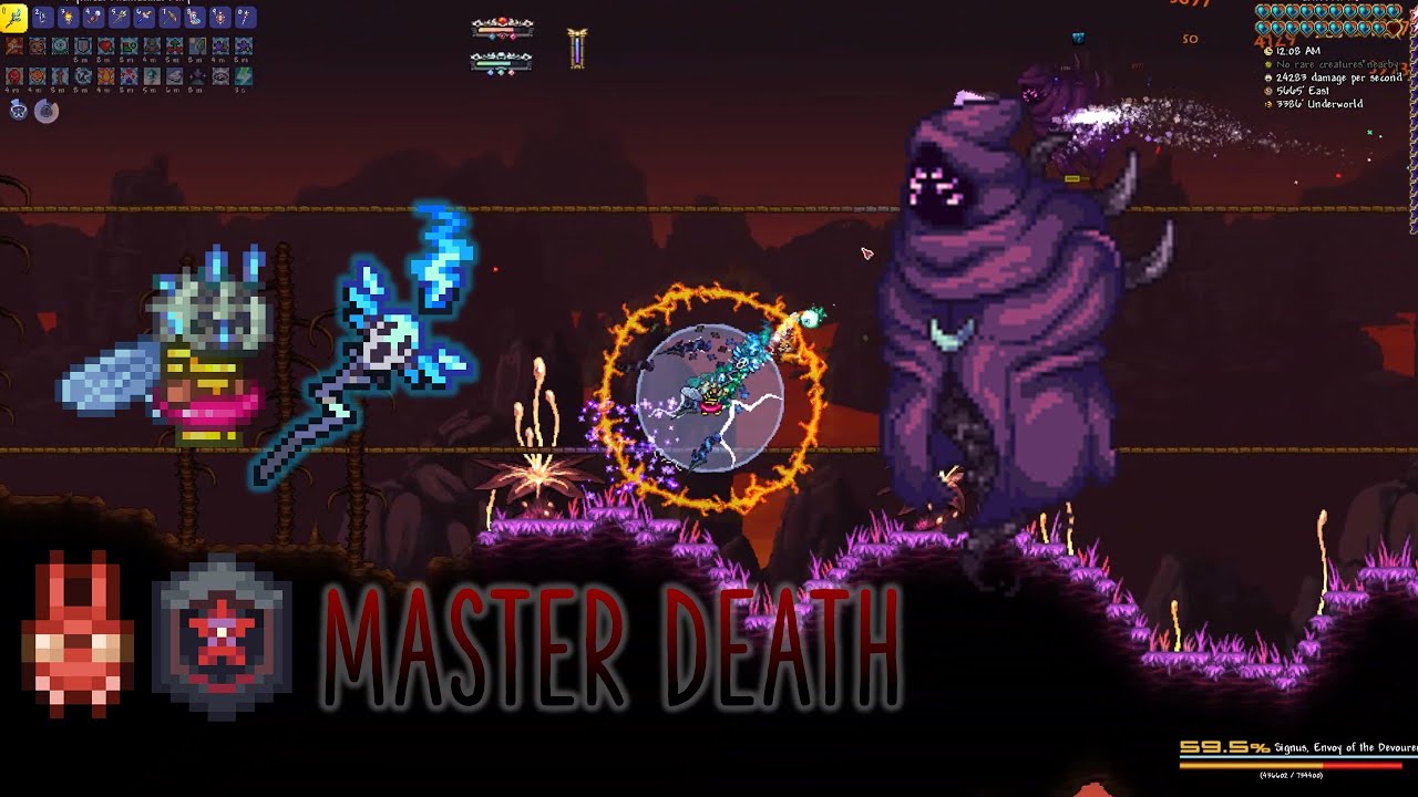 SIGNUS with Phantasmal Fury - Terraria Calamity MASTER DEATH MAGE - YouTube