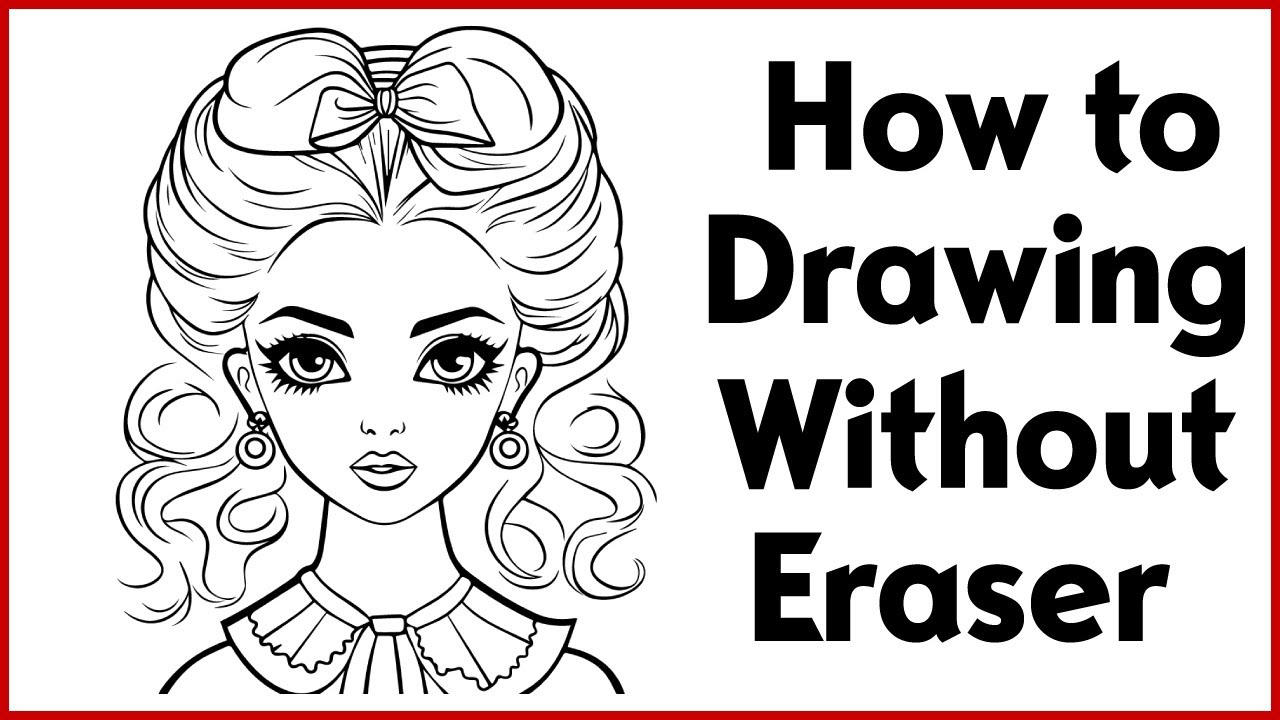 How To Drawing Without Eraser | Cách vẽ không cần tẩy | #girldrawing # ...