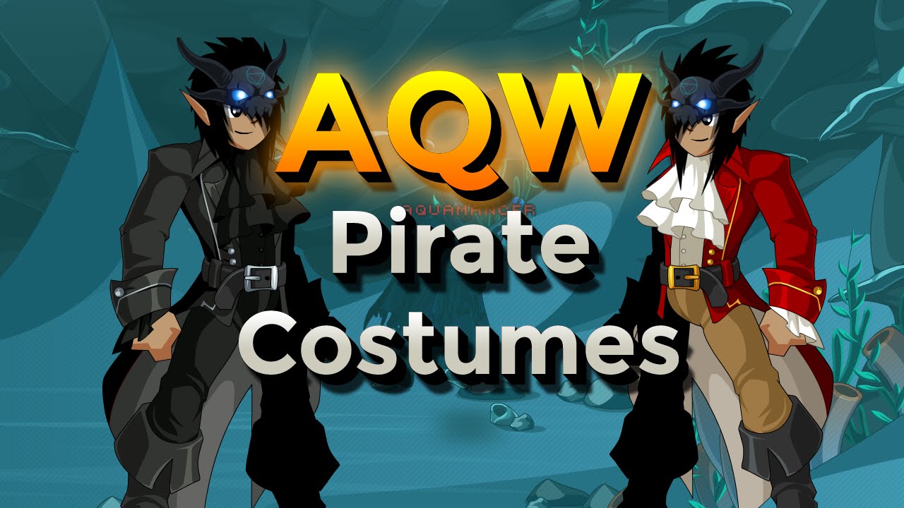 AQW - How to Get Black/Red Pirate Costumes - YouTube