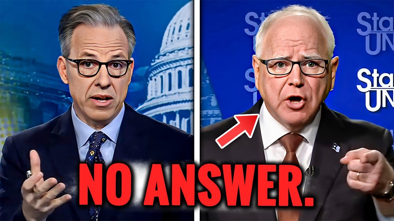 Jake Tapper Just HUMILIATED Tim Walz on CNN With Simple Questions - YouTube