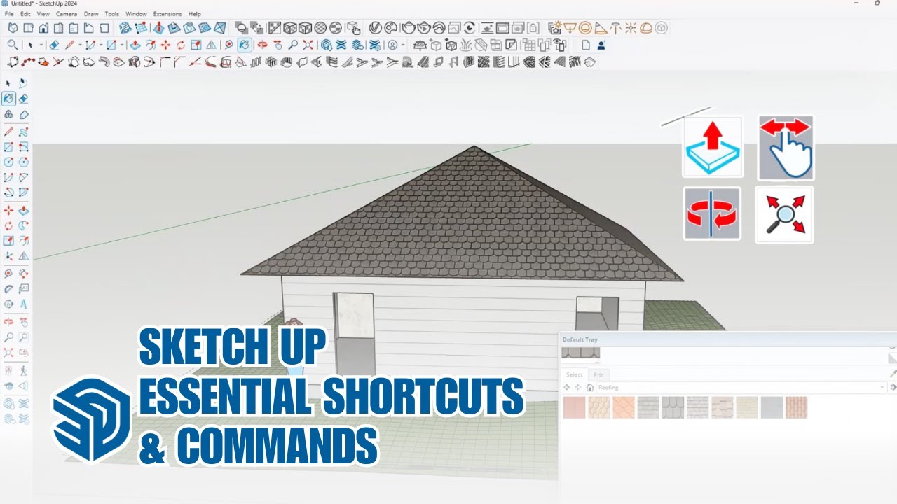 SketchUp for Beginners (Part 1) – Essential Shortcuts & Commands - YouTube