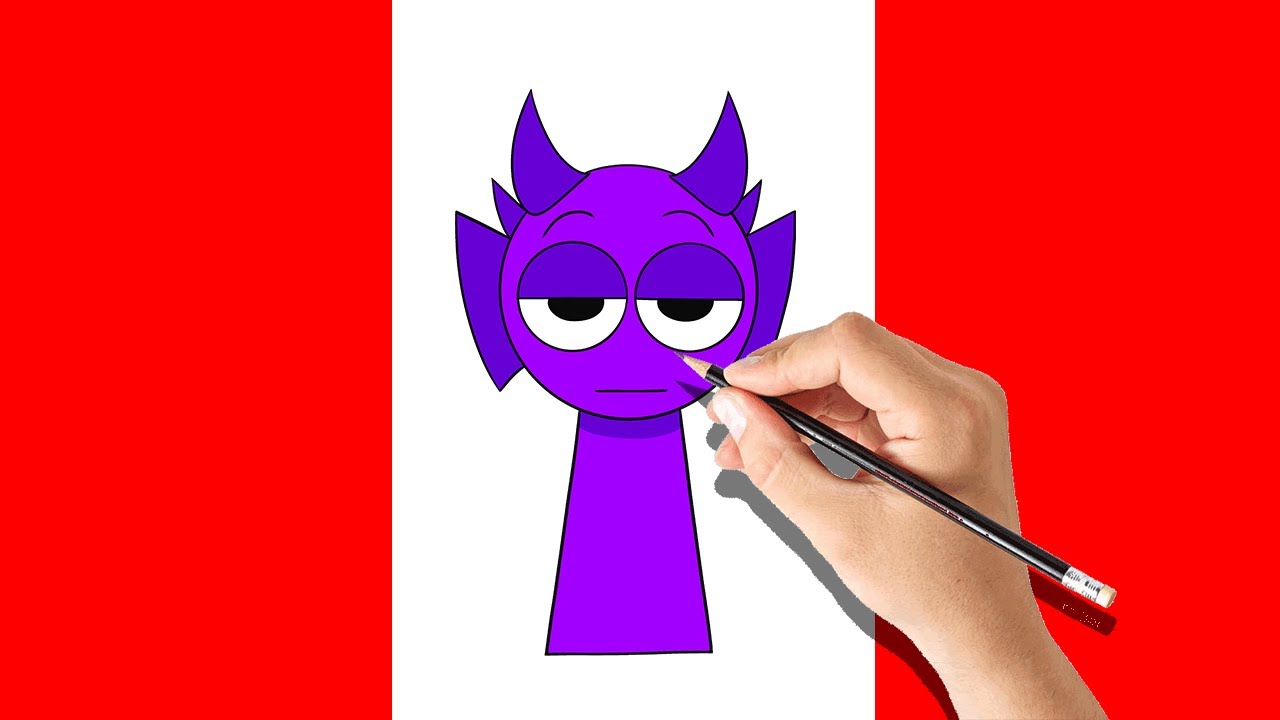 How To Draw Durple INCREDIBOX SPRUNKI - YouTube