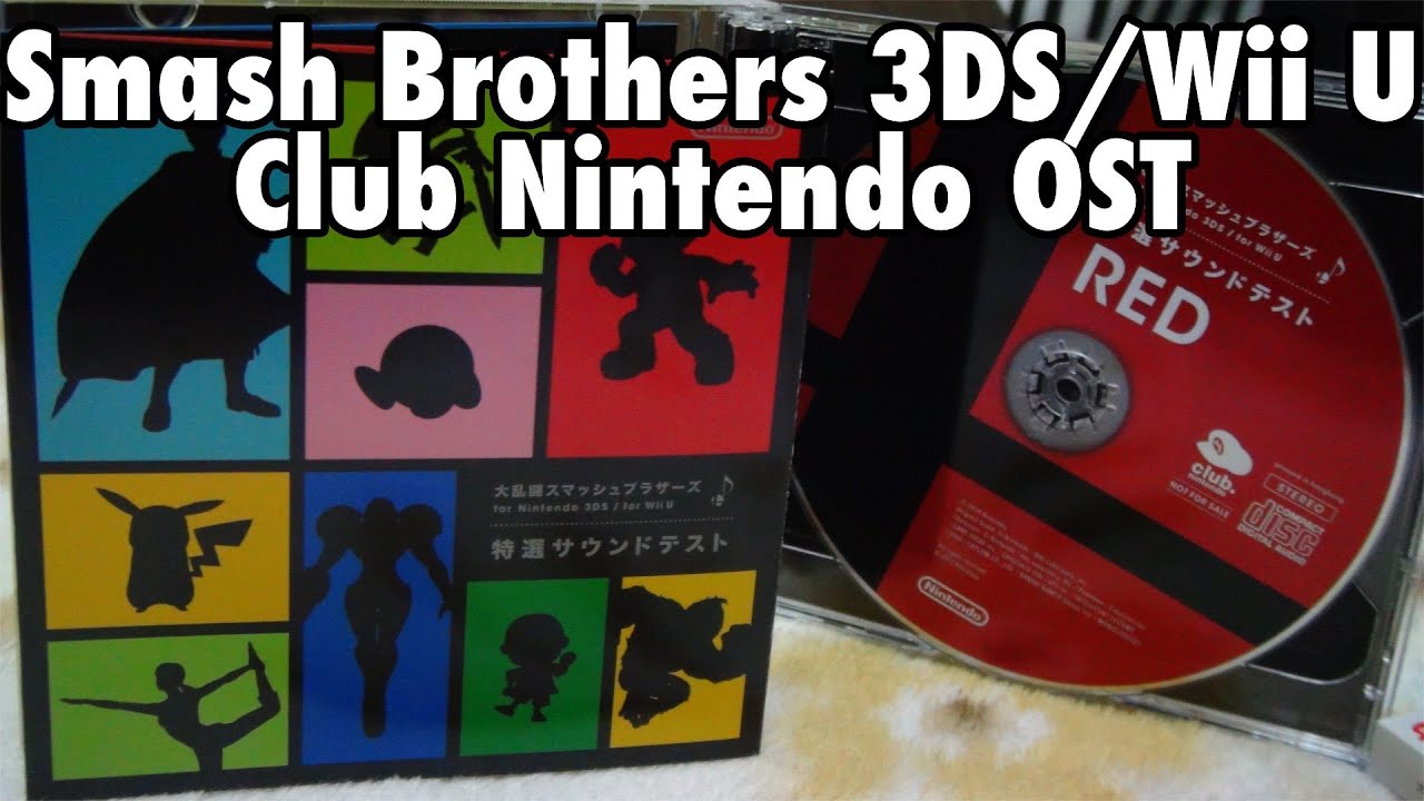 Club Nintendo Smash Brothers Soundtrack CD 3DS Wii U 大乱闘スマッシュブラザーズ CD ...