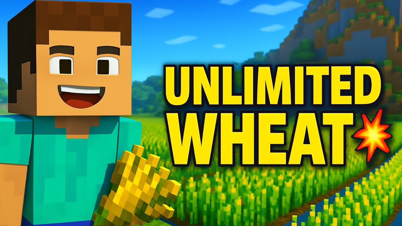 I Built a MASSIVE Wheat Farm in Minecraft! - YouTube