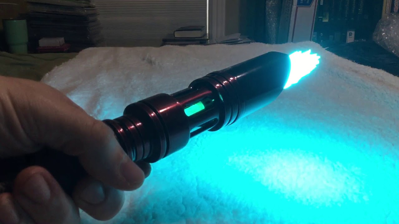 Saberforge ASP Saber scepter with transparent mahogany or red powder ...