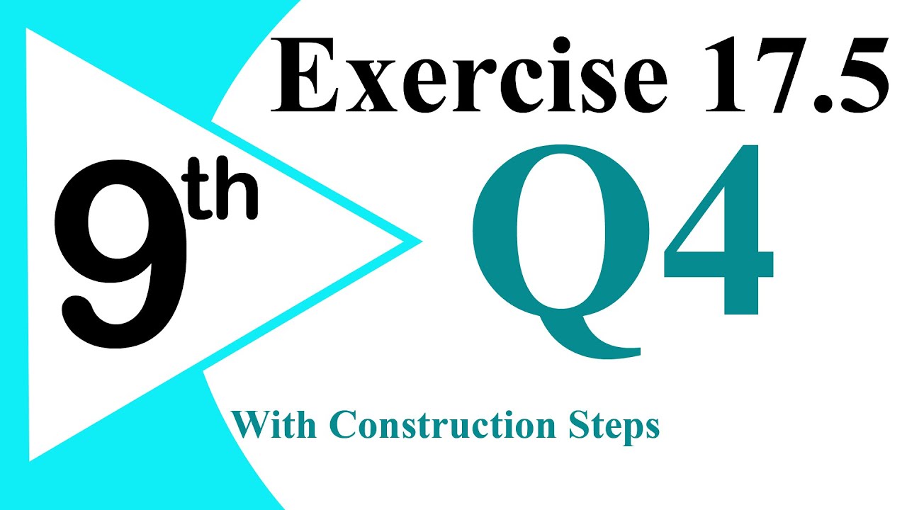 36 - EXERCISE17.5 Q4 Construction of Square of area equal to sum of two ...