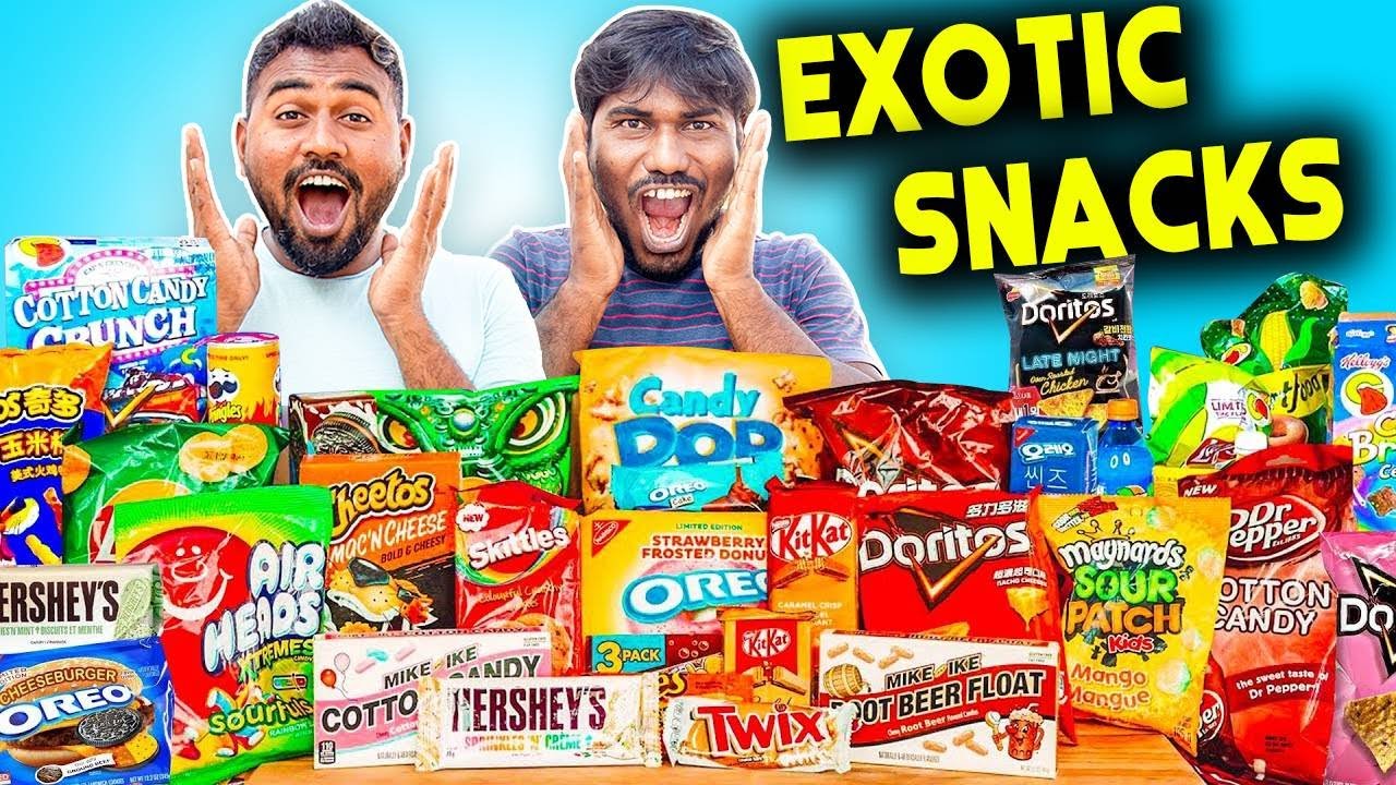 Eating The Most Exotic Snacks In The World | வேறலெவல் Fun - YouTube
