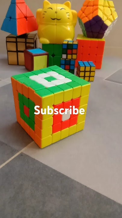 how to make dot in a dot pattern on 5 by 5 Rubik's cube#cubing - YouTube
