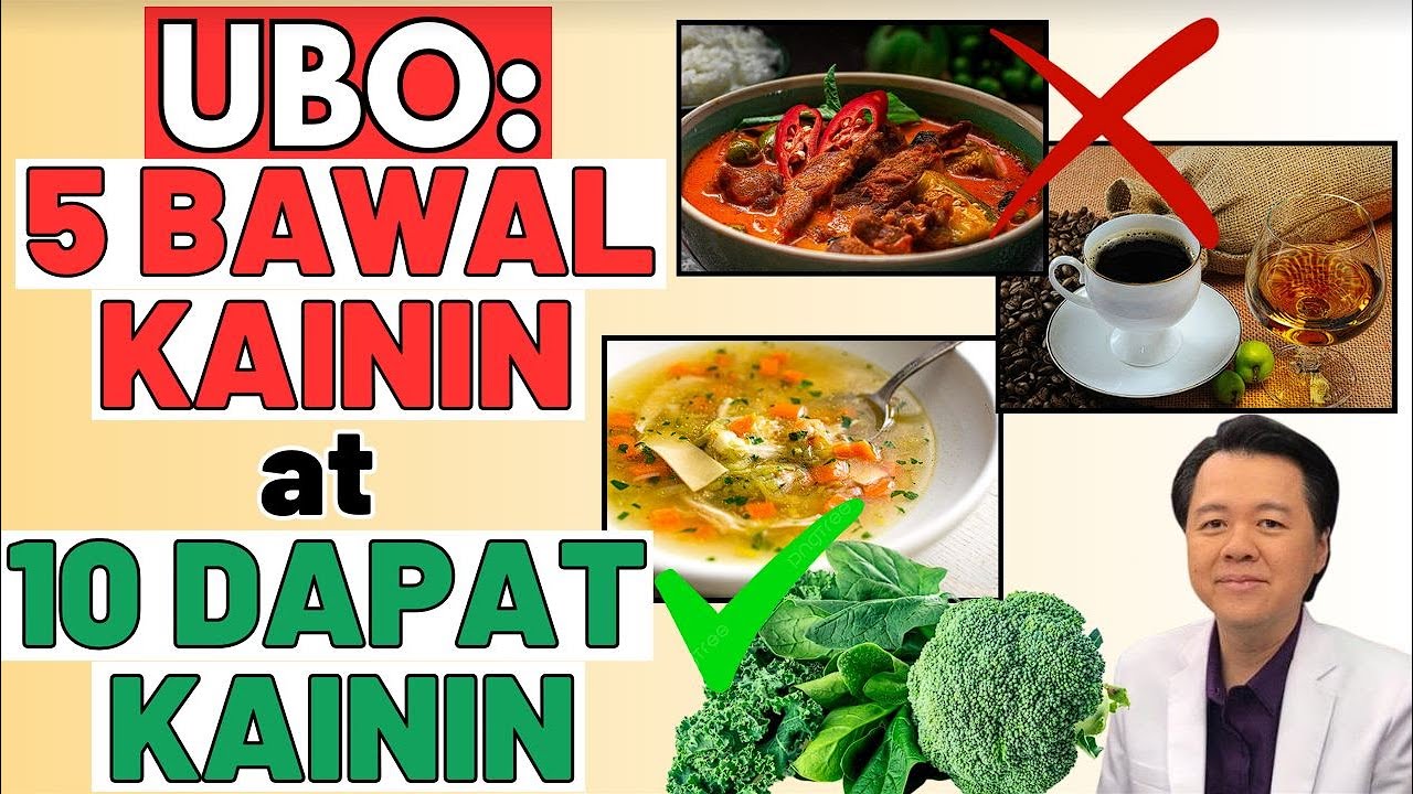 Ubo: 5 Bawal Kainin at 10 Dapat Kainin. - By Doc Willie Ong (Internist ...