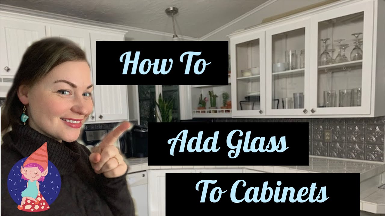 How To Insert Glass Into Cabinet Doors Youtube