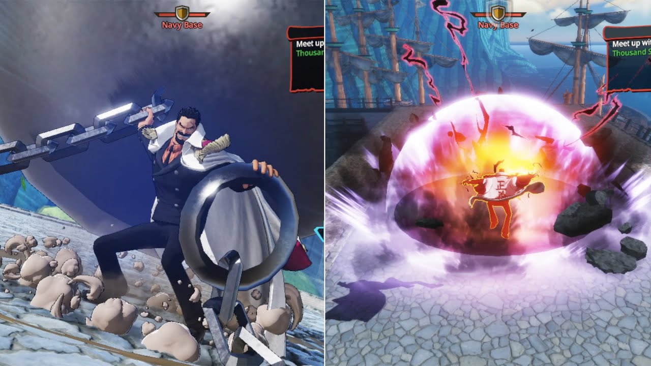 Monkey D. Garp All Skill & Ultimate Attack | ONE PIECE Pirate Warriors ...