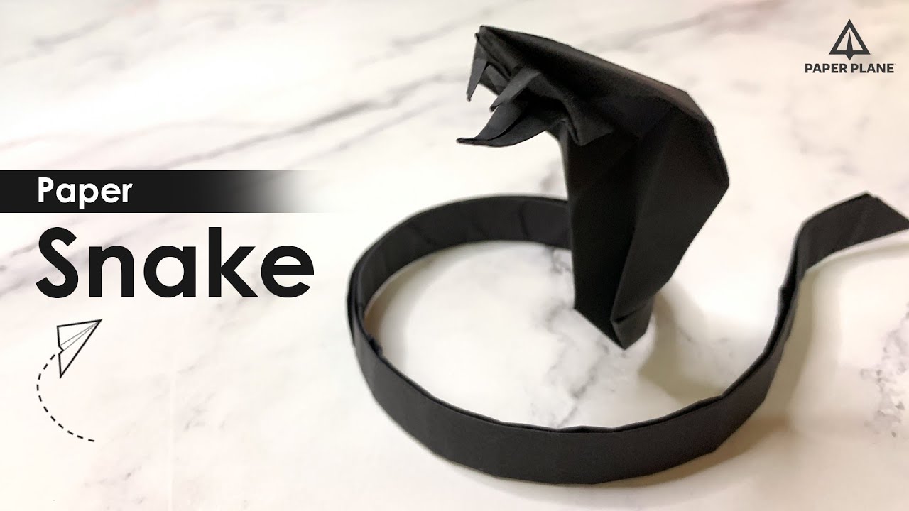 How To Make a Paper Snake / Paper Cobra - YouTube