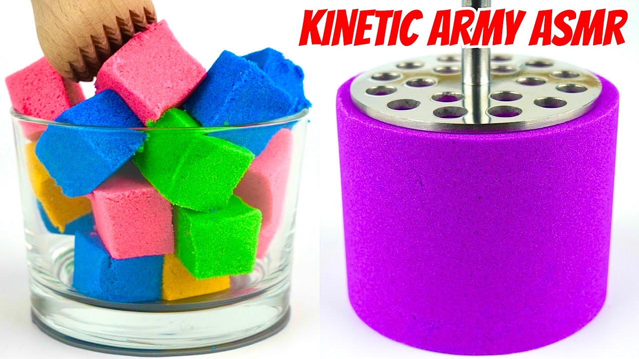 Kinetic Sand ASMR The Most Relaxing & Satisfying Sand Videos - YouTube