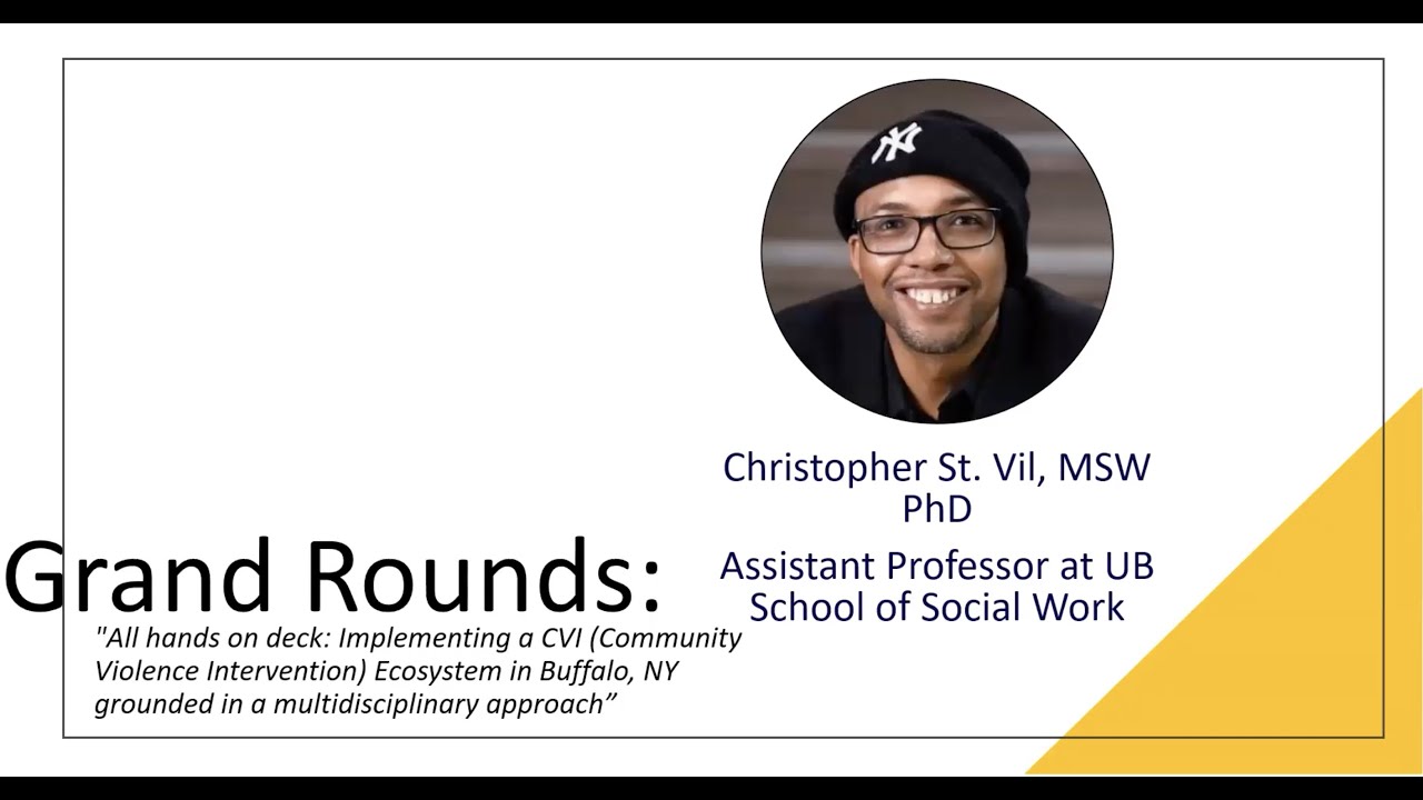 Keynote speech: Christopher St. Vil, PhD, at the UB Community Health ...
