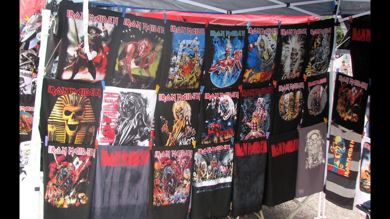 Iron Maiden, Mexico City 2013 - Tour of bootleg merch stands - YouTube