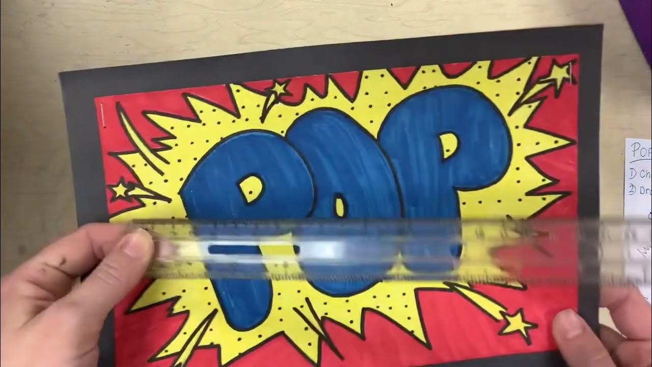 Ben Day Dots- Step 7 of Pop Art Onomatopoeia Project - YouTube